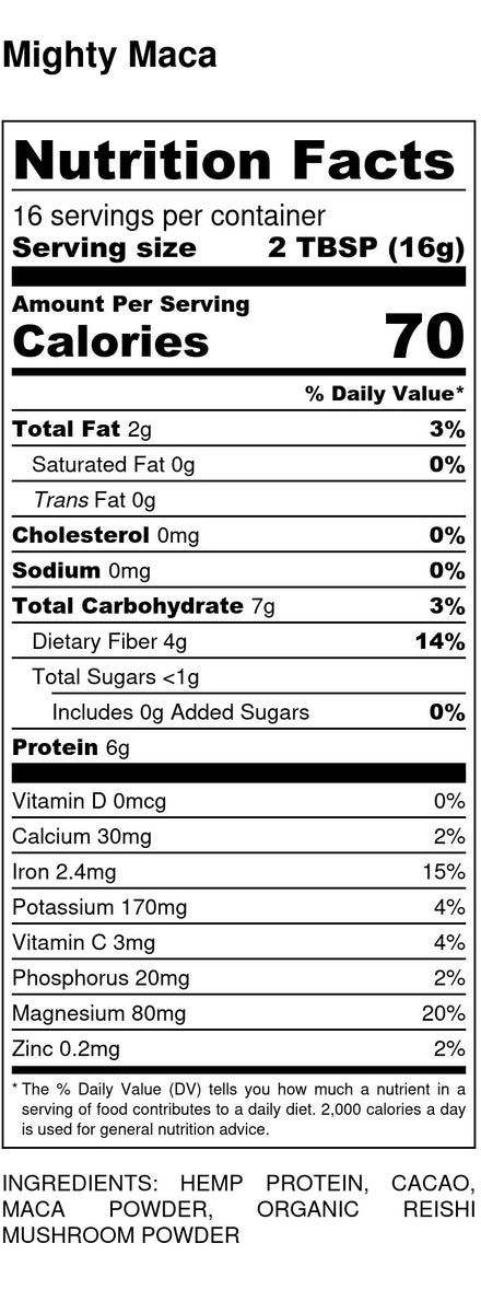 Mighty Maca 250g – Wildflower Superfoods